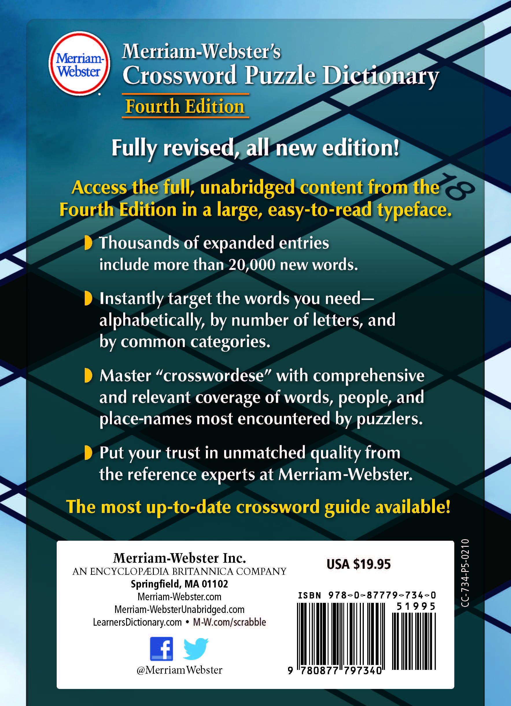 Mua Merriam-Webster's Crossword Puzzle Dictionary, 4th Ed., Enlarged ...