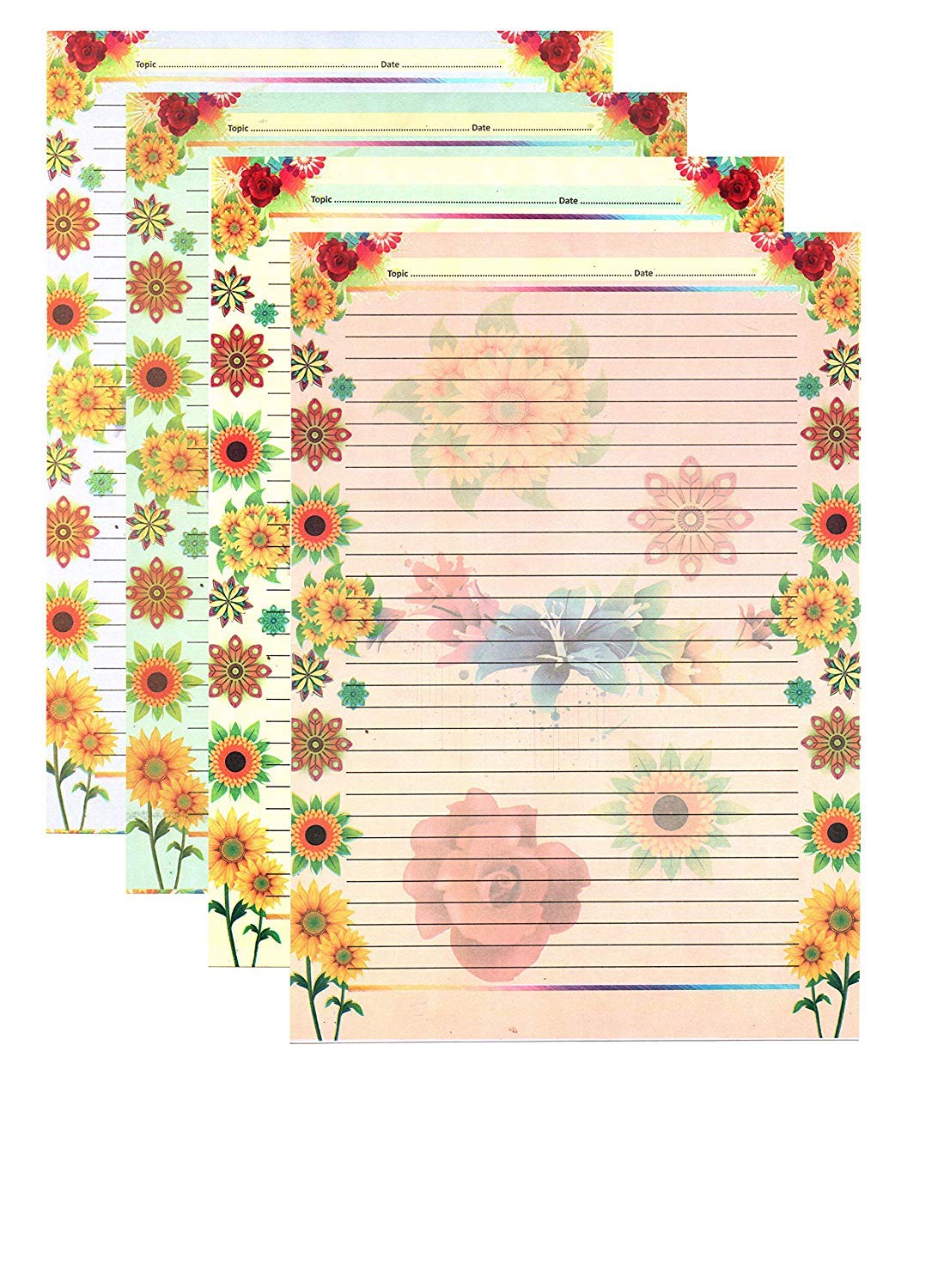 SS_Enterprises_ A4 Multipurpose Art and Craft Sheet with One Side Ruled ...