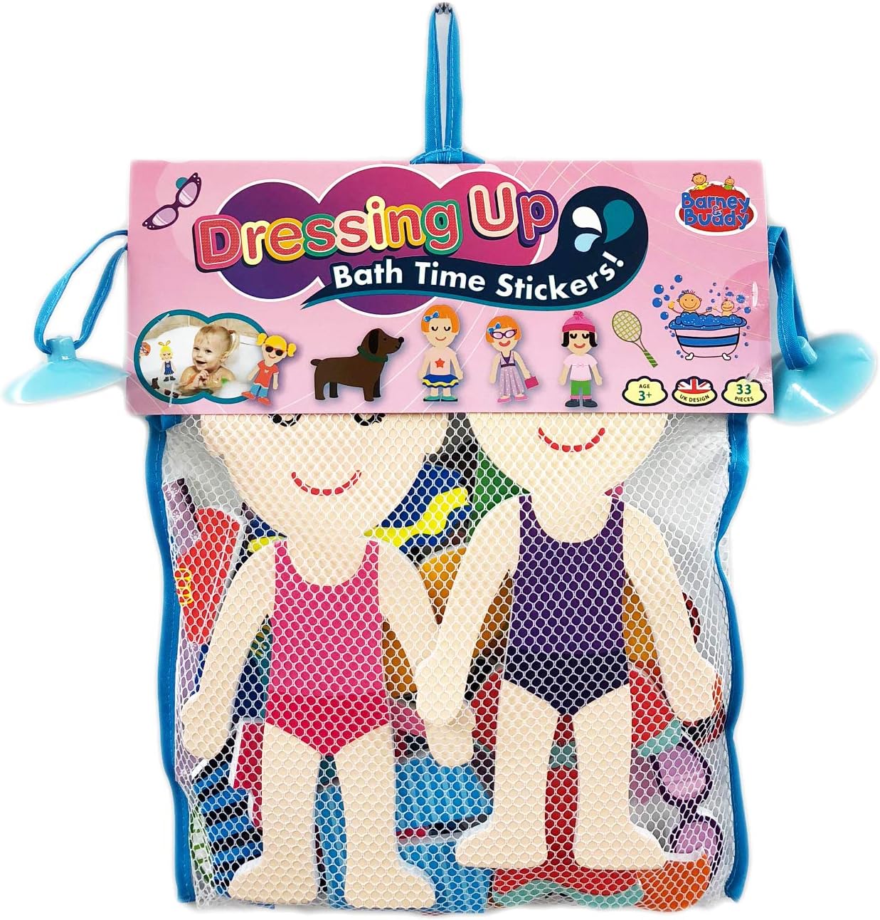Buddy & Barney BA008 Dressing Up Bath Time Stickers & BA011 Weird and ...
