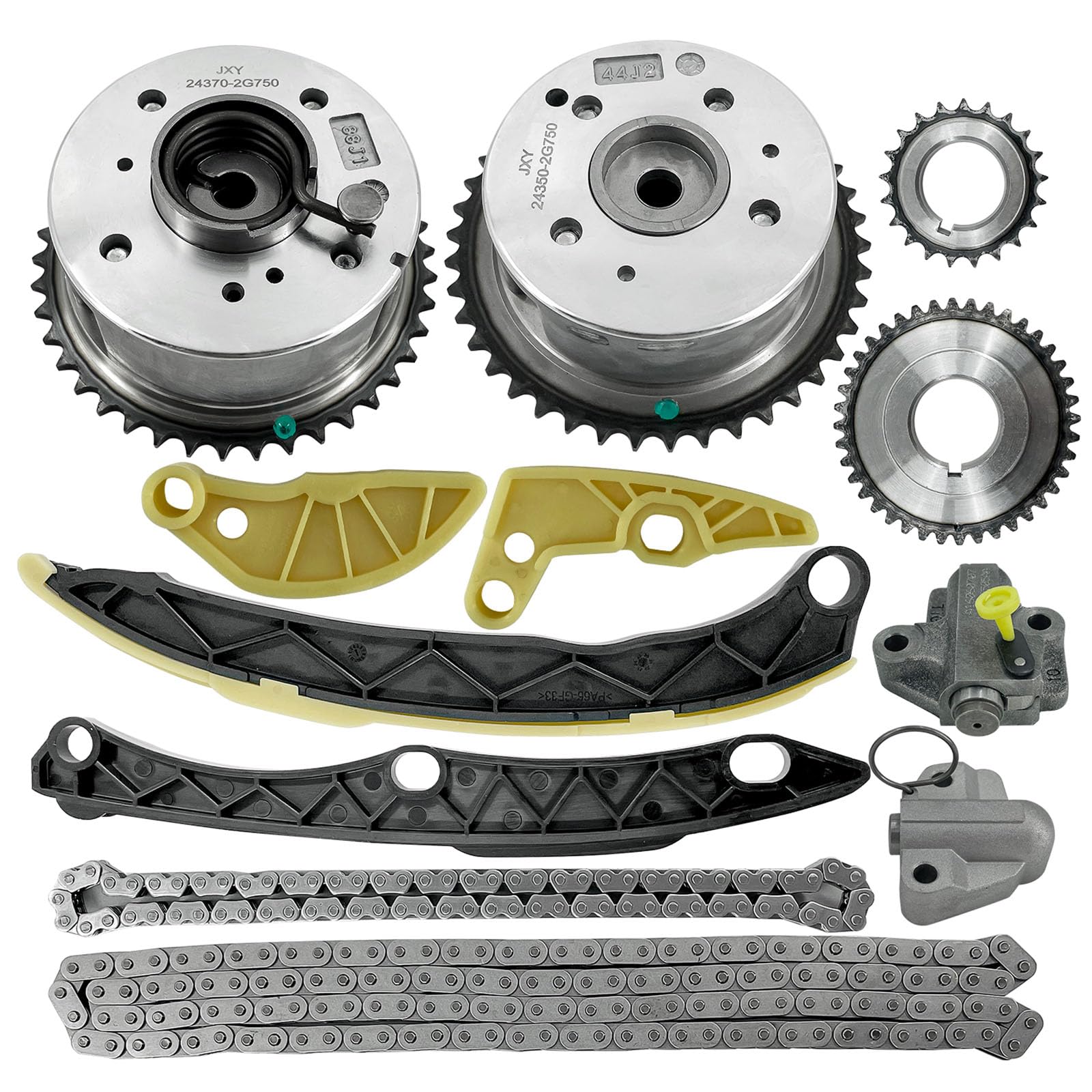Engine Timing Chain Kit Guide Tensioner Sprocket Compatible with 2011 ...