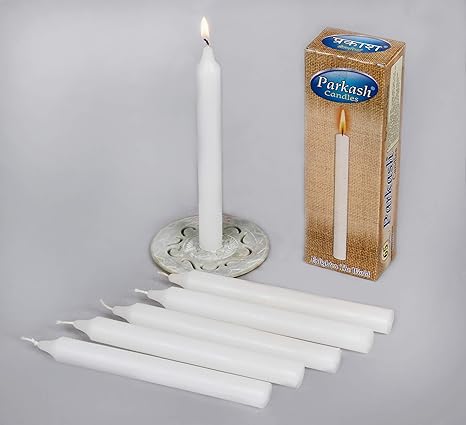Buy PROSPERRO LUMO Paraffin Wax Tapper Candle, Pack of 12 Candles ...
