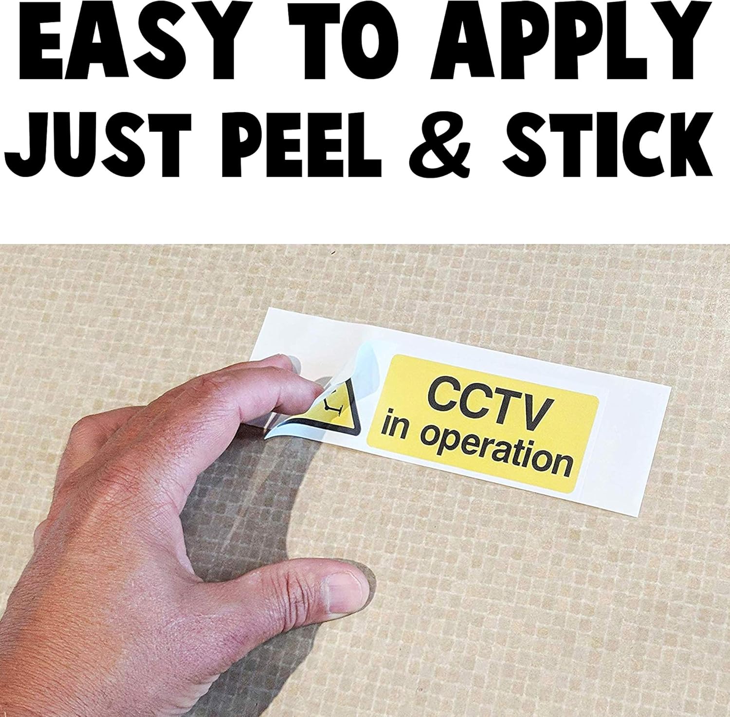 Wireless CCTV In Operation Window Sticker Window Security System For ...