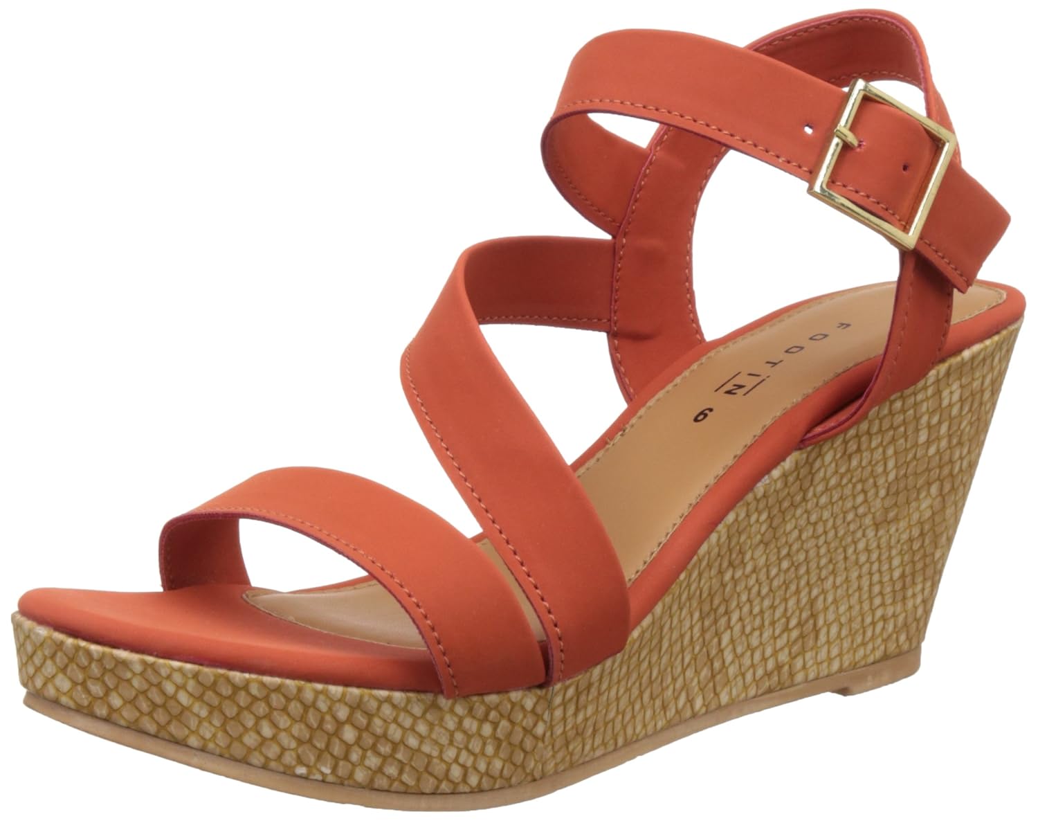 Buy Footin Women's Red Fashion Sandals - 7 UK/India (40 EU)(7618791) at ...