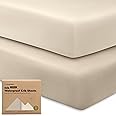 Amazon.com : 2-Pack Waterproof Baby Crib Sheets for Boys, Girls - 52x28 ...