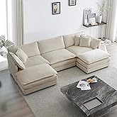Amazon.com: GNIXUU 111.5“ Oversized Modular Sectional Sofa, Comfy Cloud Couch for Living Room ...