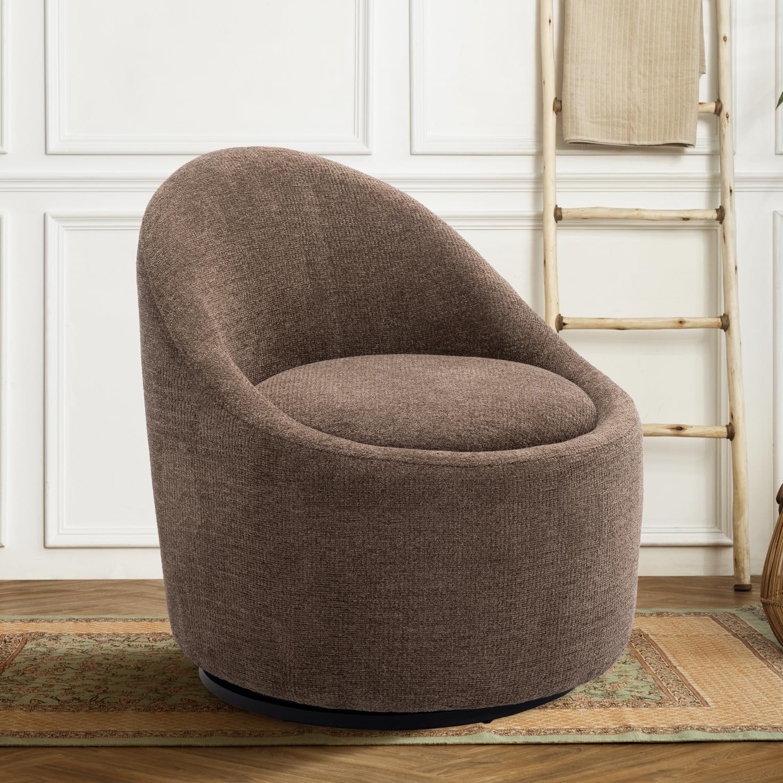 COLAMY Swivel Accent Chair, 360° Swivel Chair with Hidden Storage ...