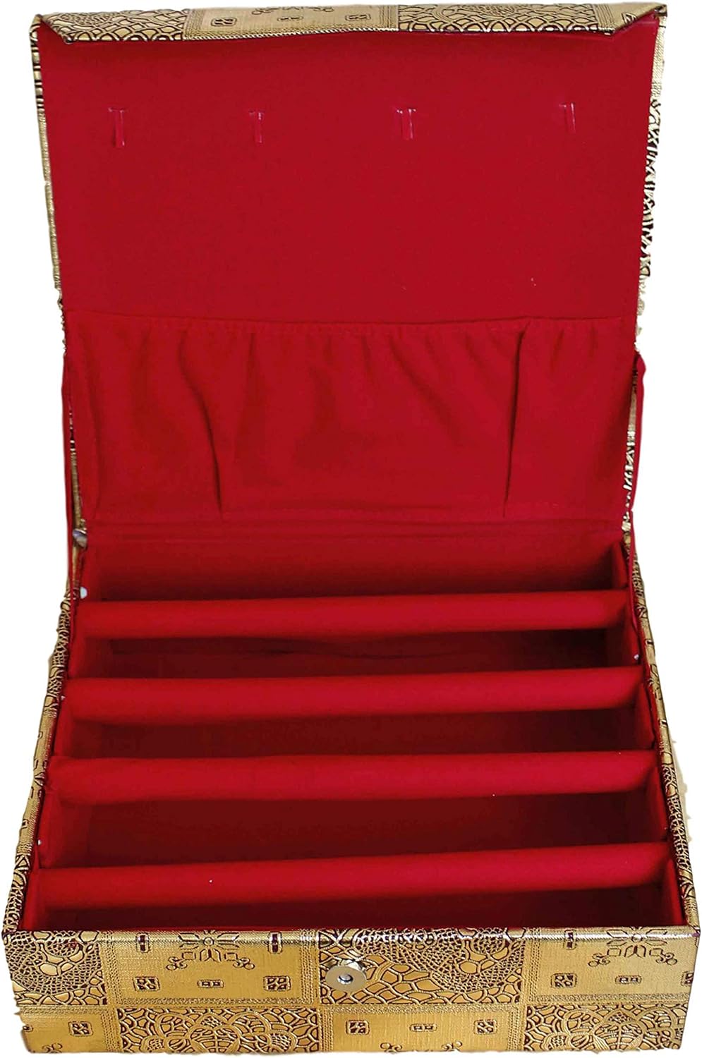 BAN3000 Gold Indian Ethnic 4 Bar Bangle Box Indian Bangle storage box 4 ...