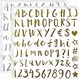 Amazon.com: Waynoda Glitter Letter Stickers 810 Pieces 10 Sheets ...