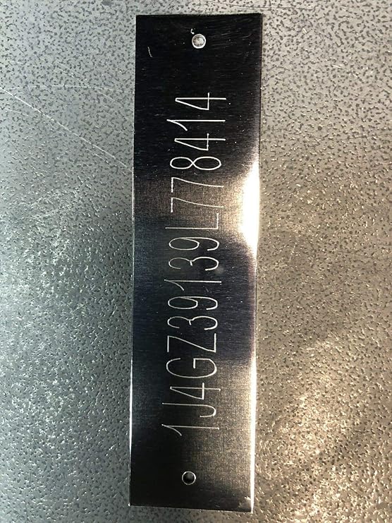 Amazon.com: Custom Engraved VIN# Serial Tag Plate Car Hot Rod Trailer ...