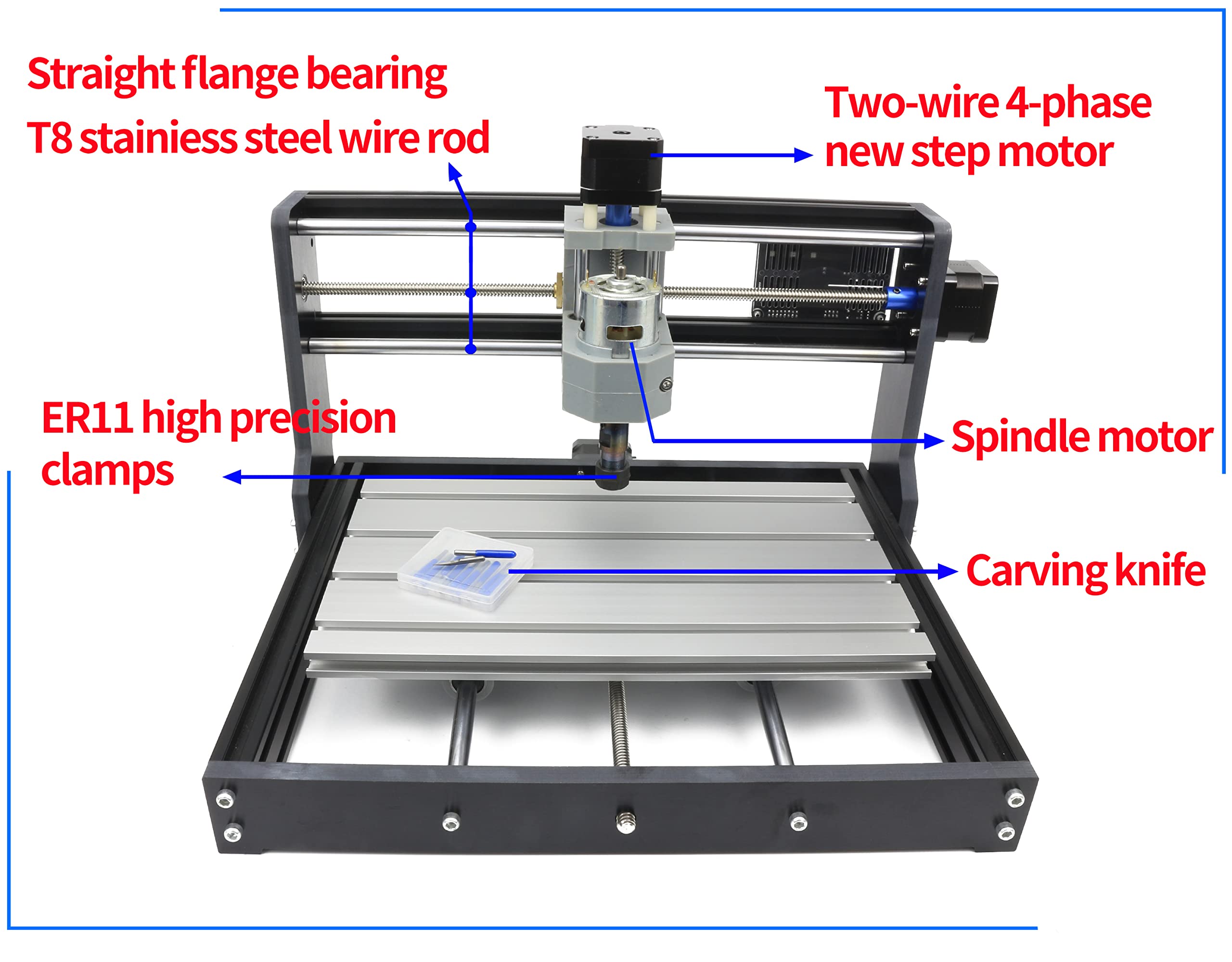 Mua RATTMMOTOR DIY CNC Router Kit, 3 Axis Hobby CNC Router Machine GRBL ...