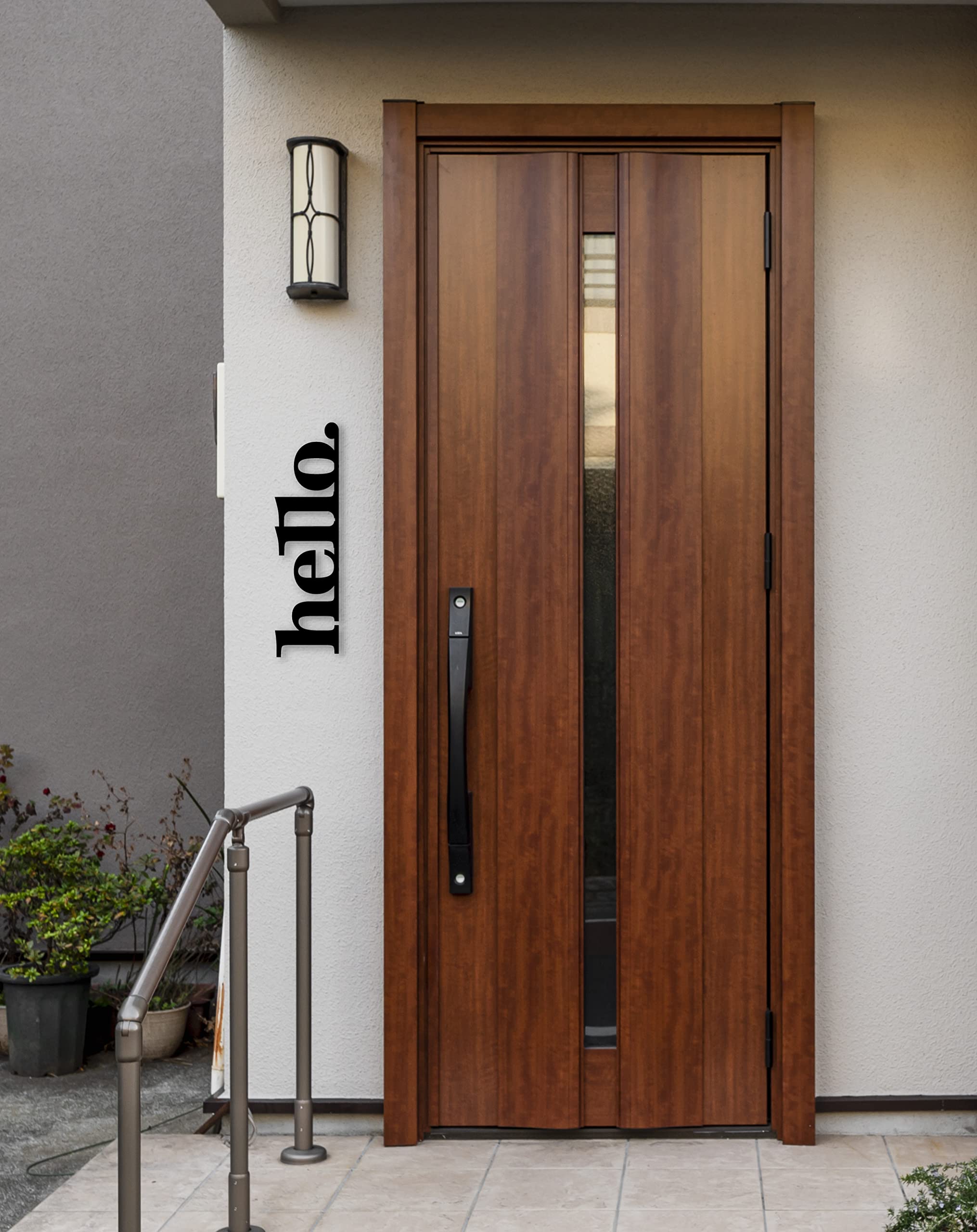 Metal Hello Sign, Welcome Porch Sign, Front Porch Decor, Front Door ...