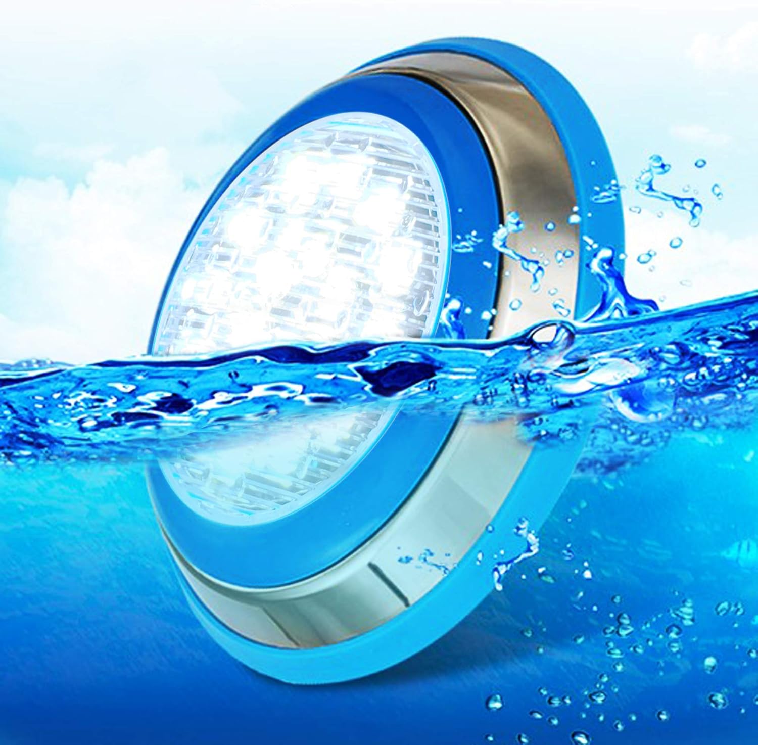 Amazon.com : CNBRIGHTER LED Underwater Swimming Pool Lights, 54W CREE Chip 12V AC, Wall Surface ...