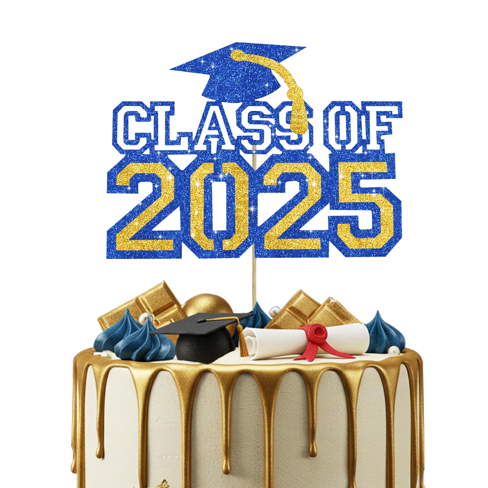 BEISHIDA Class of 2025 Cake Toppers Graduations Cake Decorations ...