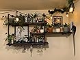 Amazon.com: Diwhy DIY Industrial Black Pipe Bookshelf Wall Ceiling ...