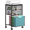 Amazon.com: Sbanmao Rolling File Cart with 3 Drawers, Under Desk ...