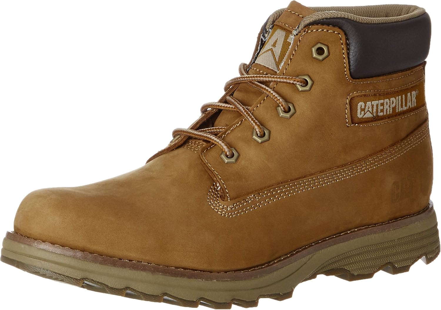 Buy Caterpillar CAT Men Founder Brown Leather Boots-7 UK/India (41 EU ...