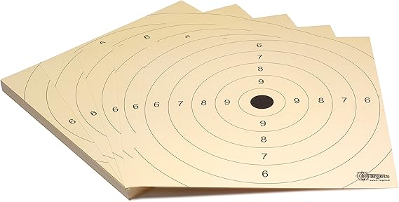 Zielscheiben *Dot Target*/26x26 cm/Schießscheibenkarton 200 g/m² ...