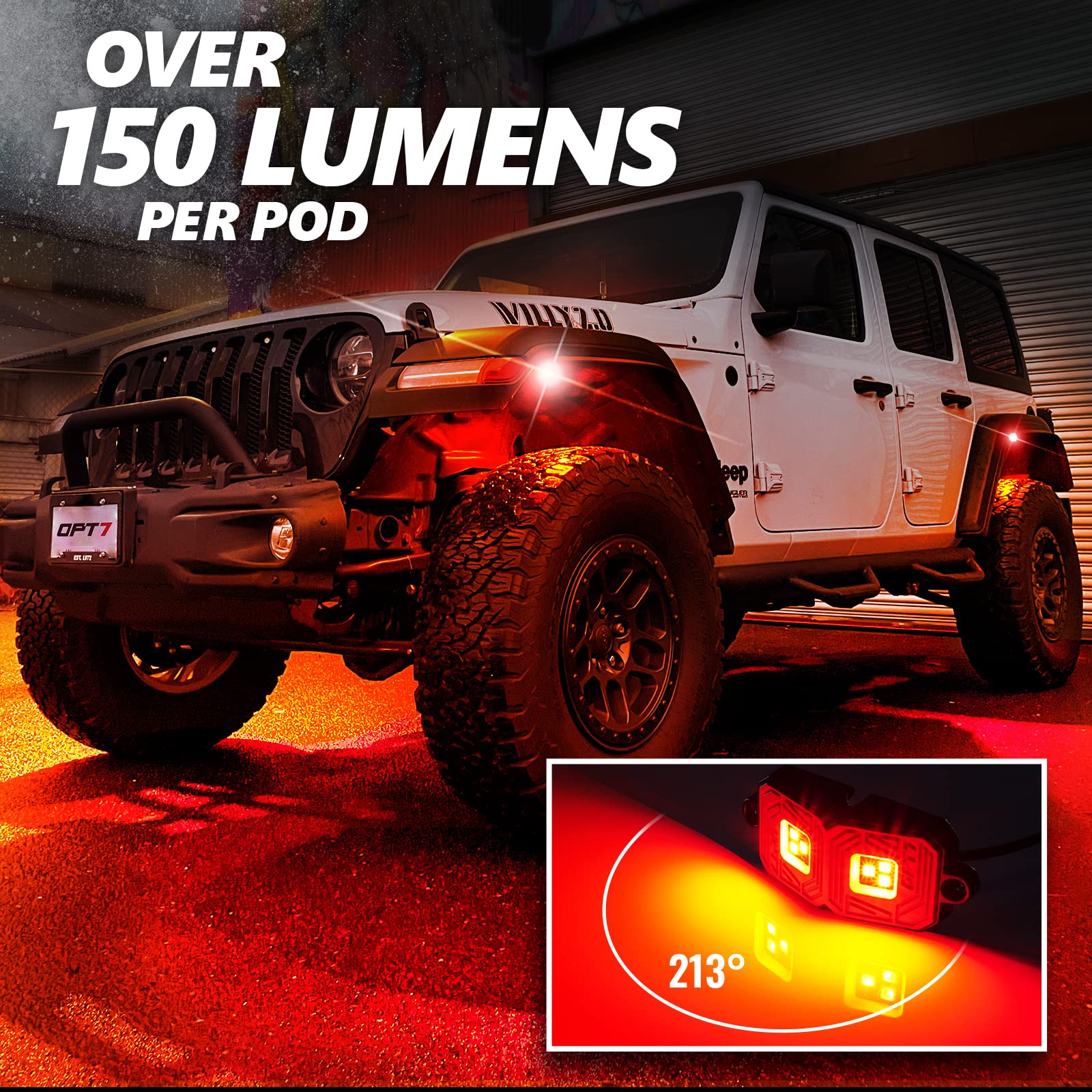 Mua OPT7 Photon RGB LED Magnet Rock Lights with APP & Remote Control, 8 ...