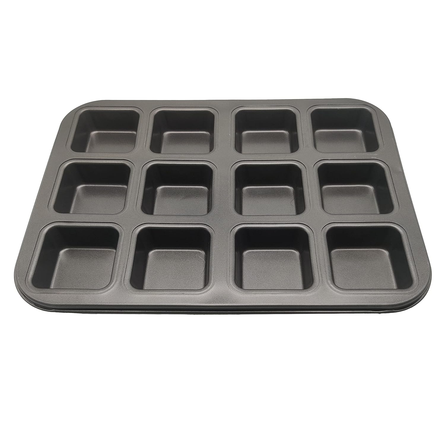 Esslly Non-Stick Brownie Tray - 12 in 1 Cups | Can Make 12 Brownies of ...