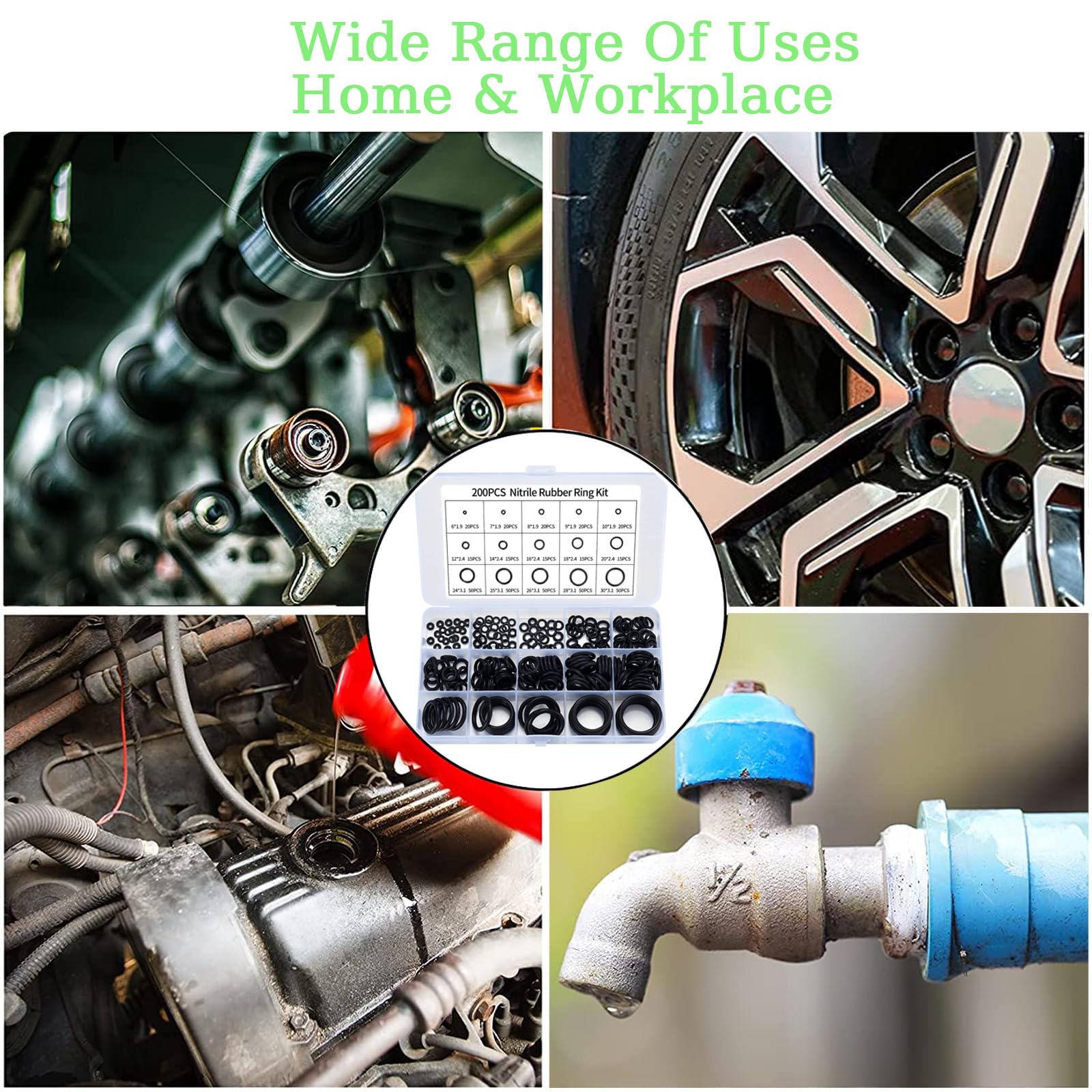 Mua O-Ring Tap Washer Kit, Shunshi Nitrile Rubber Washers, O Rings ...