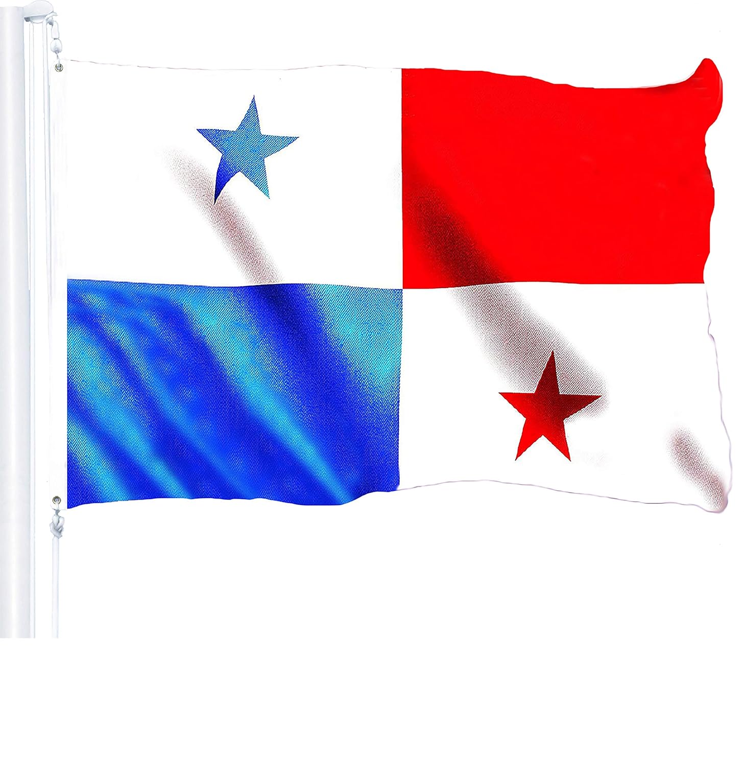 Amazon.com : G128 - Panama (Panamanian) Flag | 3x5 feet | Printed 150D ...