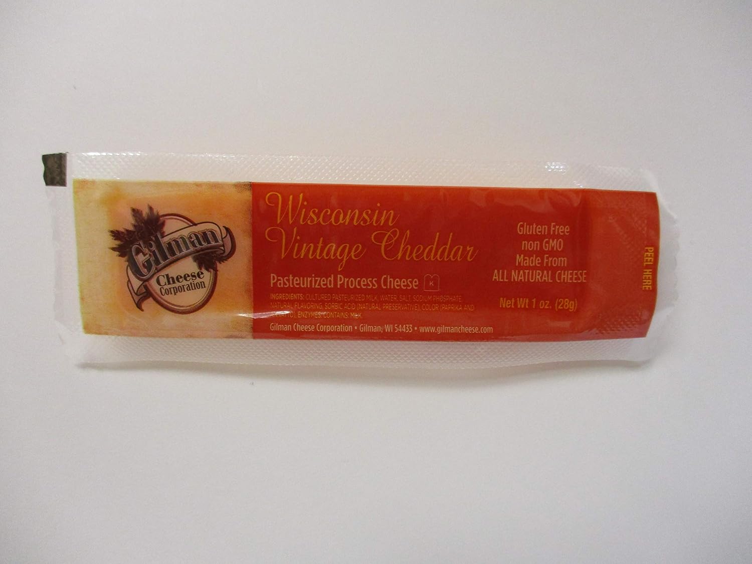 Wisconsin Vintage Cheddar 1oz Single Serve Cheese Snack, High Protein ...