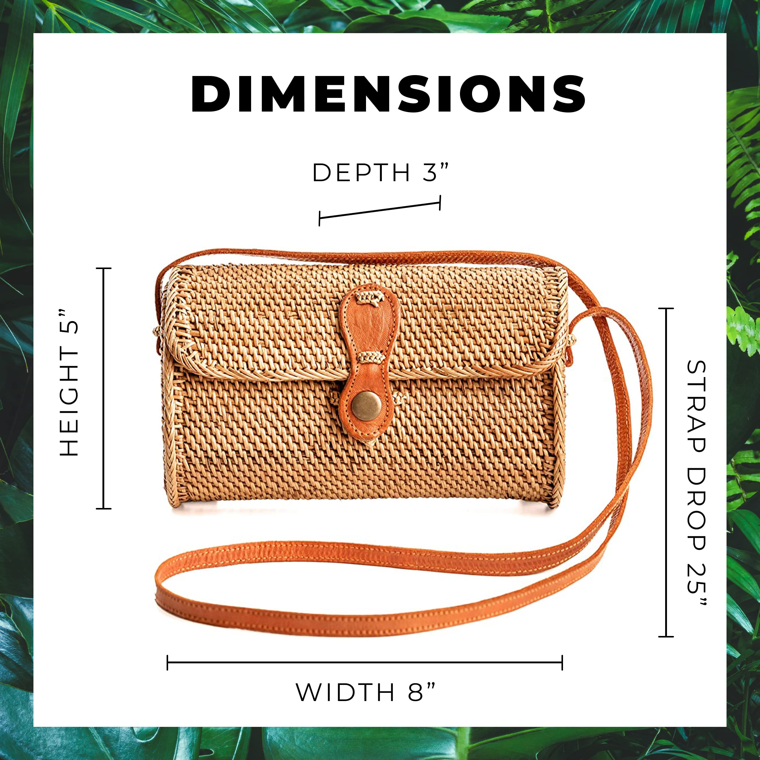 Mua Round Rattan Bag for Women - Handmade Ata Wicker Woven Purse ...