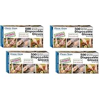 Amazon.com: Clean ones Disposable Gloves- 2000 Gloves, 500 Count (Pack ...