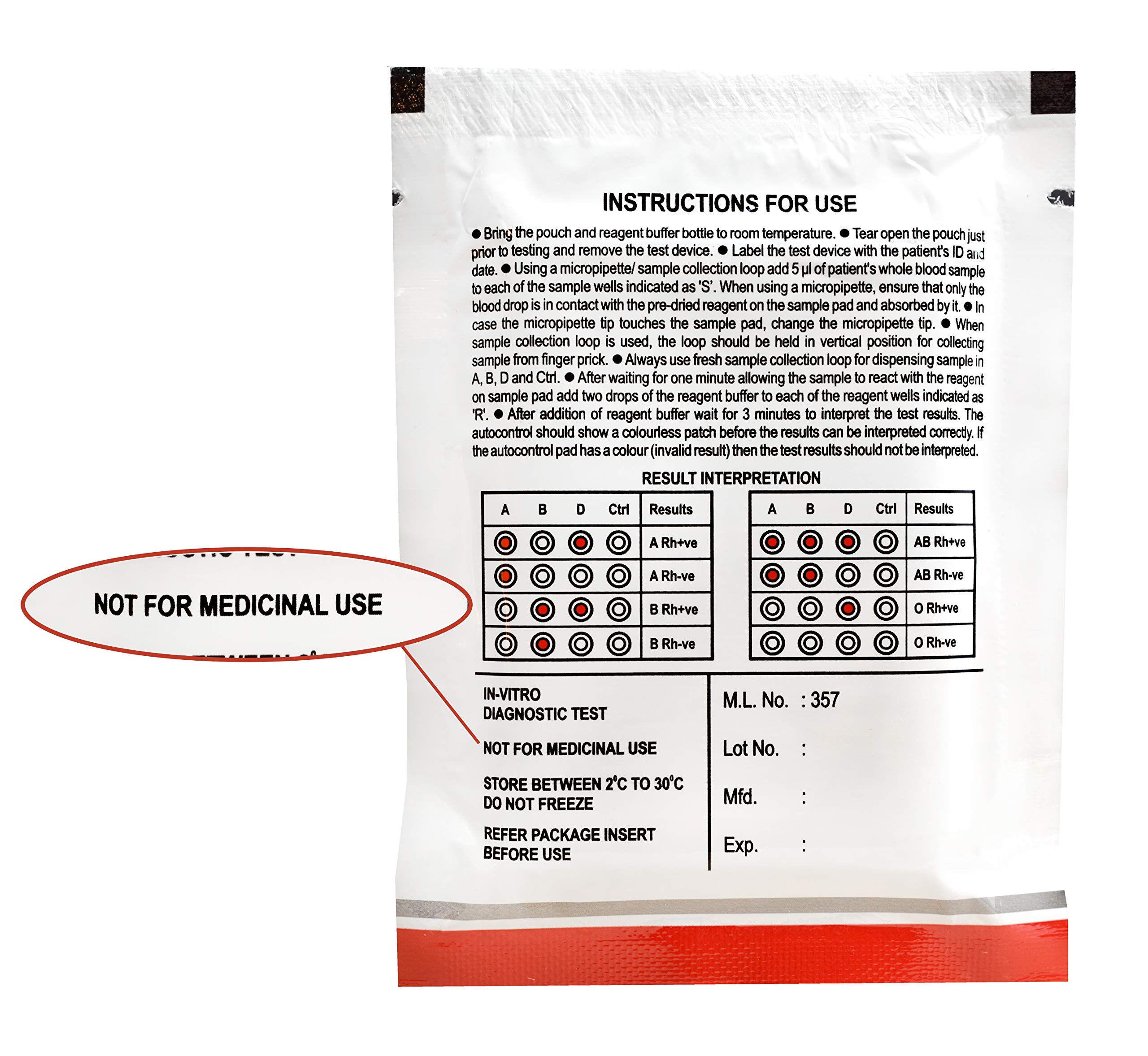 Mua ALDON Innovating Science ABO/RH Blood Type Test Kit - Educational ...