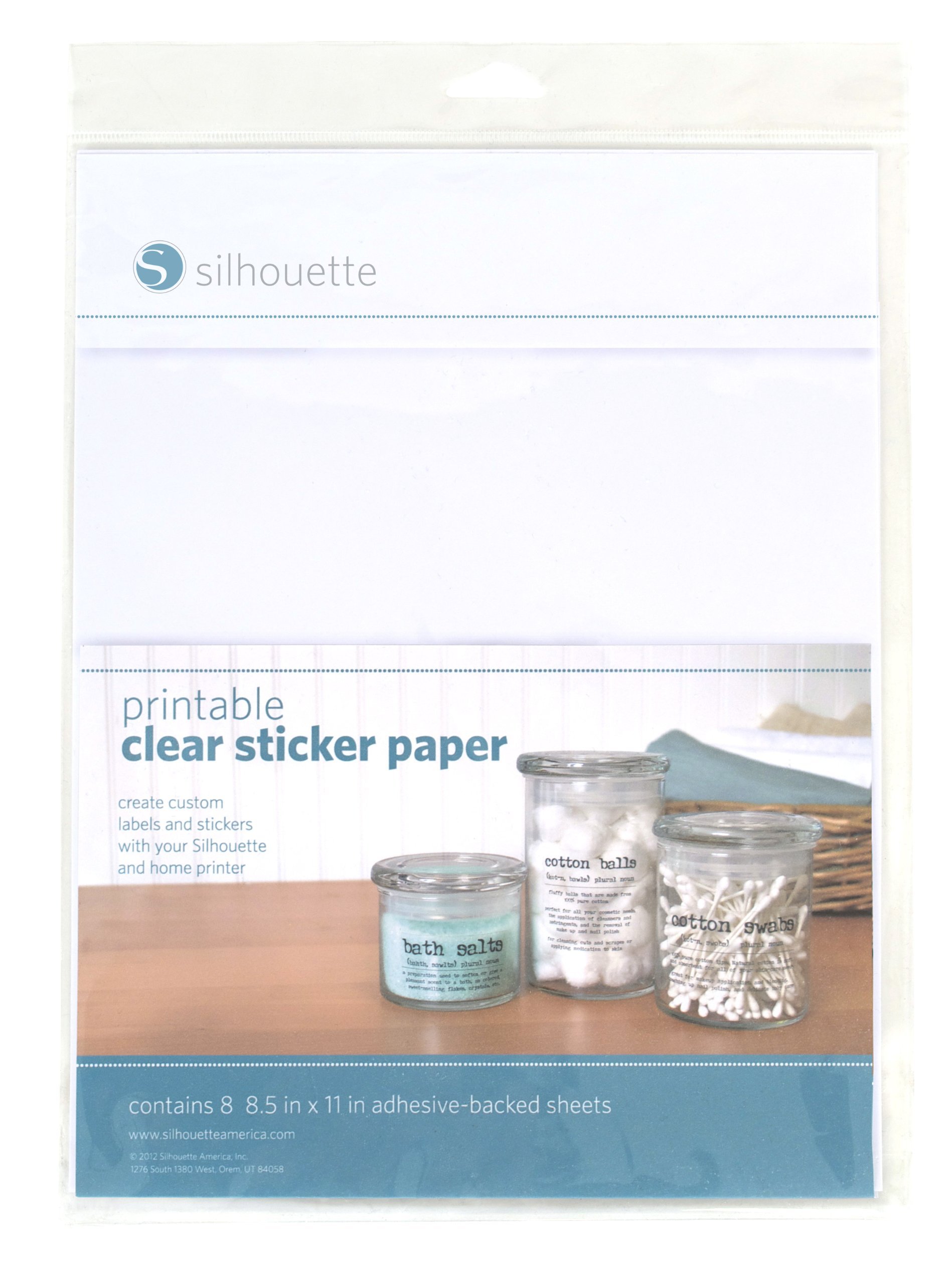 Silhouette Media CLR ADH Printable Clear Sticker Paper Buy Online In United Arab Emirates At 