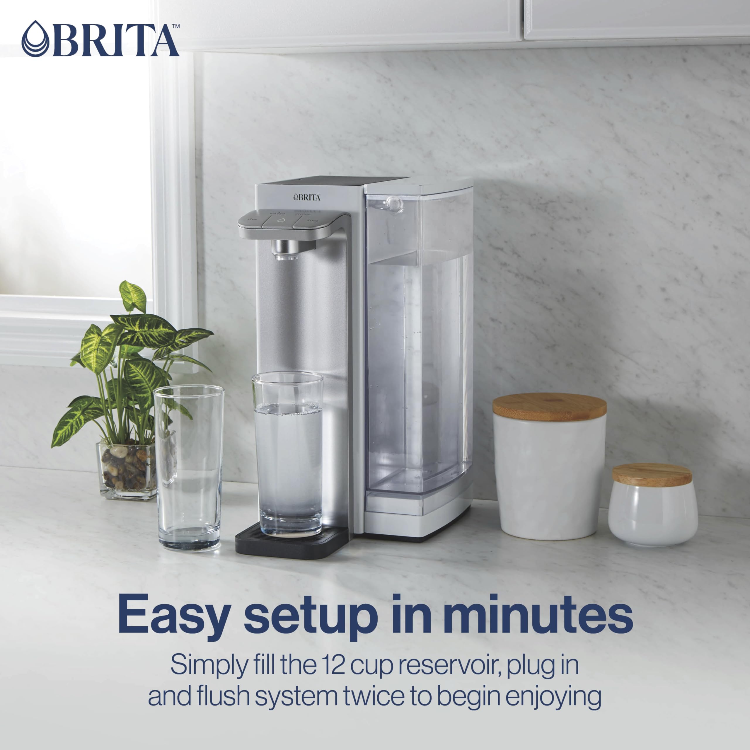 Mua Brita Hub Instant Powerful Countertop Water Filter System, Reduces ...