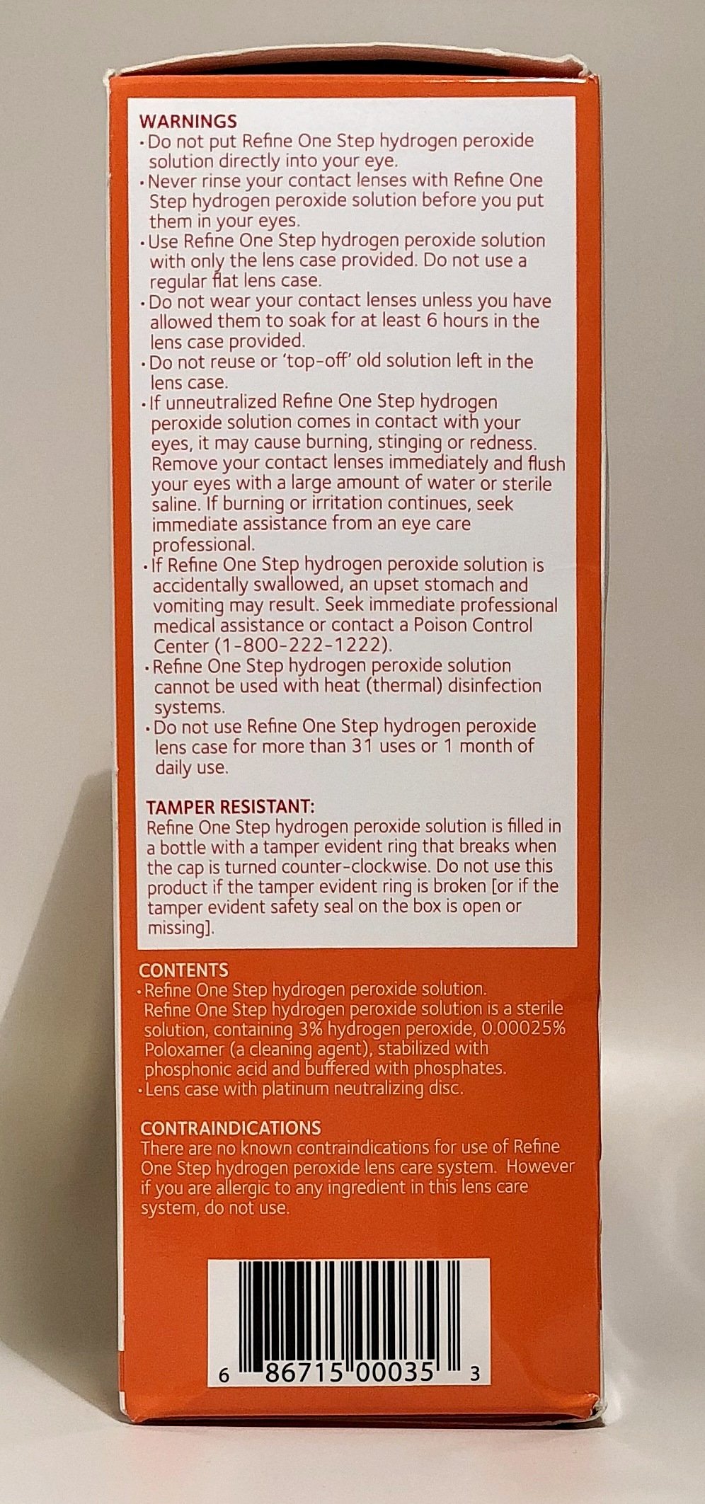 Refine One Step - Hydrogen Peroxide Solution (12 Fl. Oz)