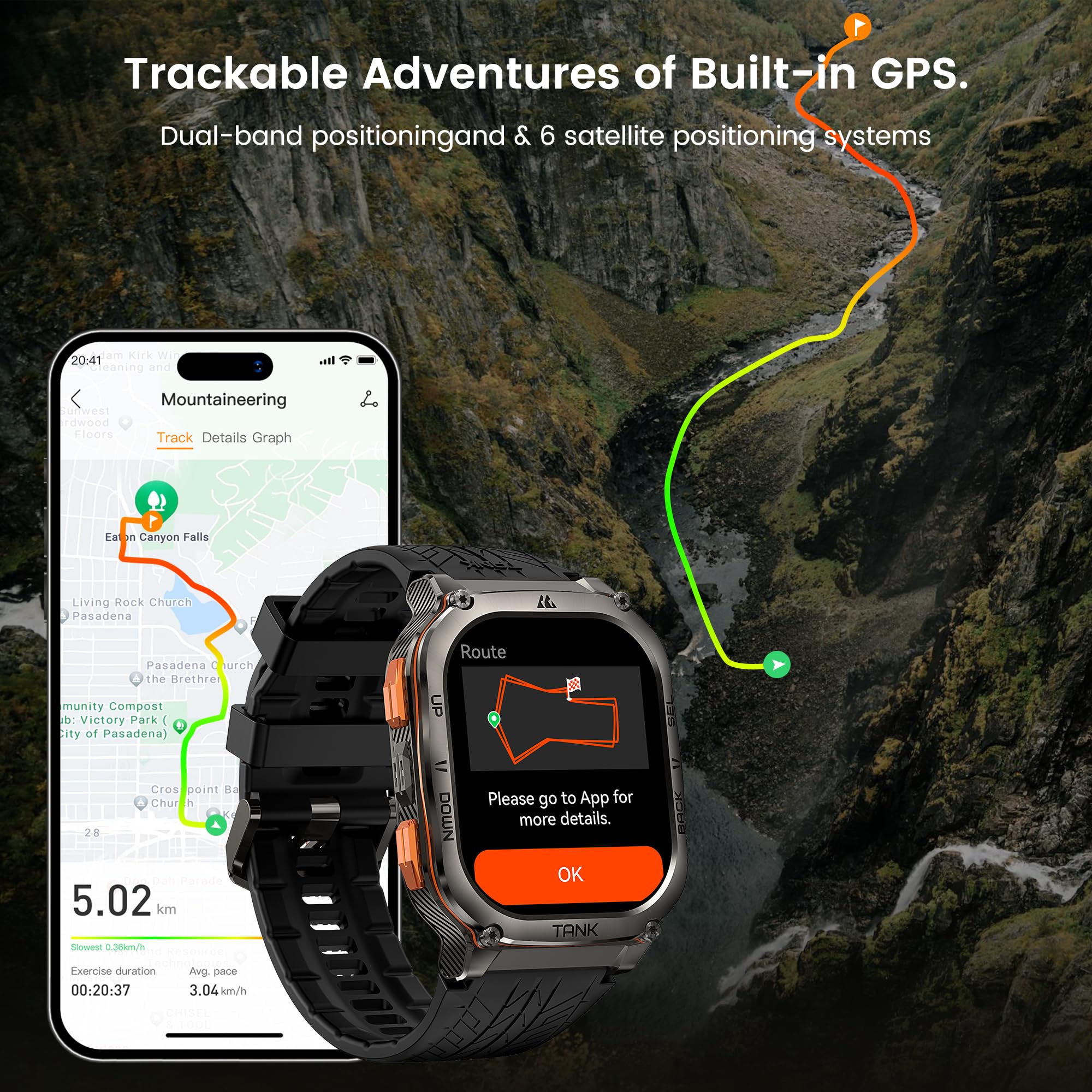 Mua KOSPET Tank M3 Ultra Smart Watch with GPS, 50M Waterproof, Compass ...
