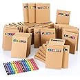 Amazon.com: Trandraft 10 Packs Crayons Bulk Individual Packs 8 Color ...