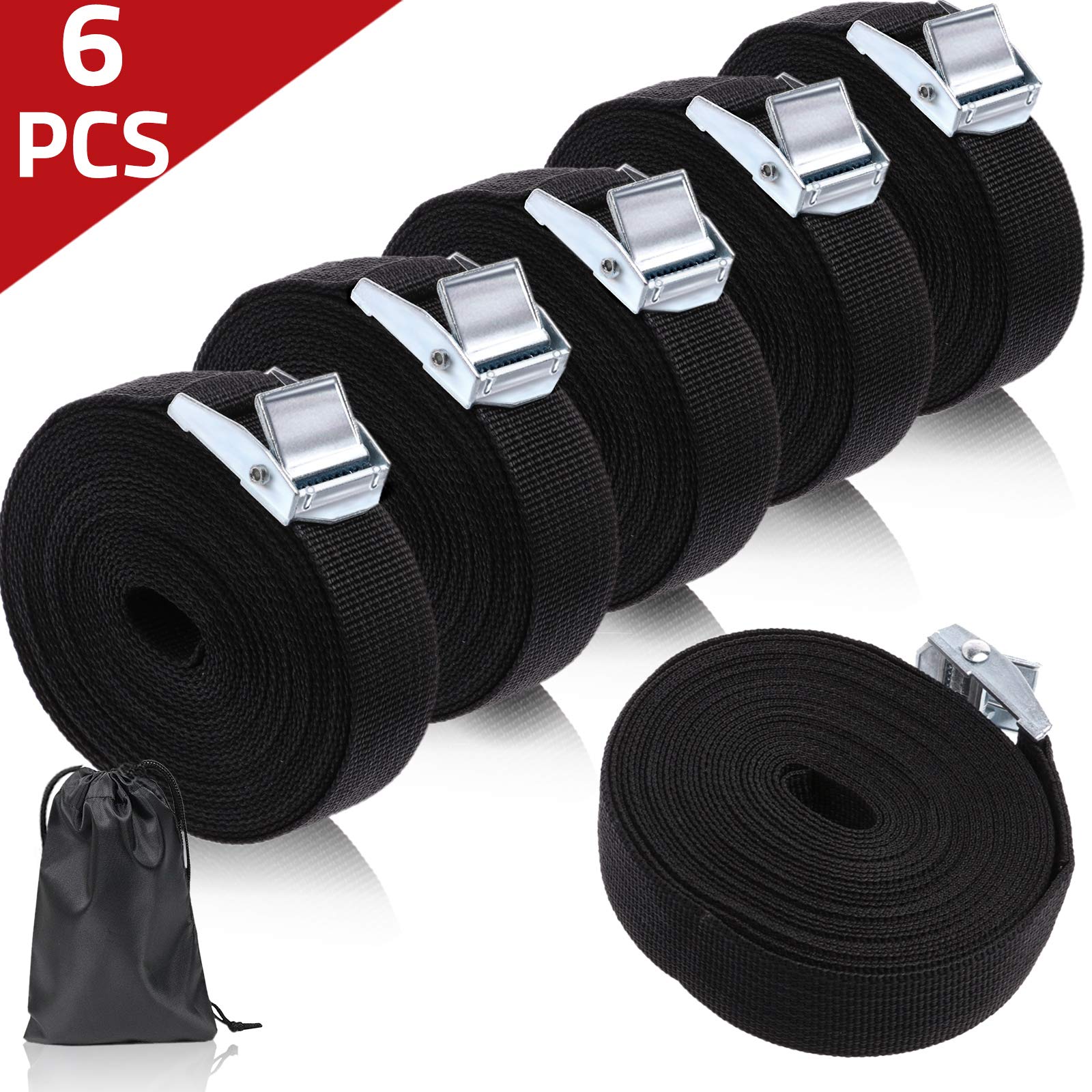 Buy Tie Down Straps, ARPDJK 6 Pcs 25mm x 2.5m Heavy Duty Securing ...
