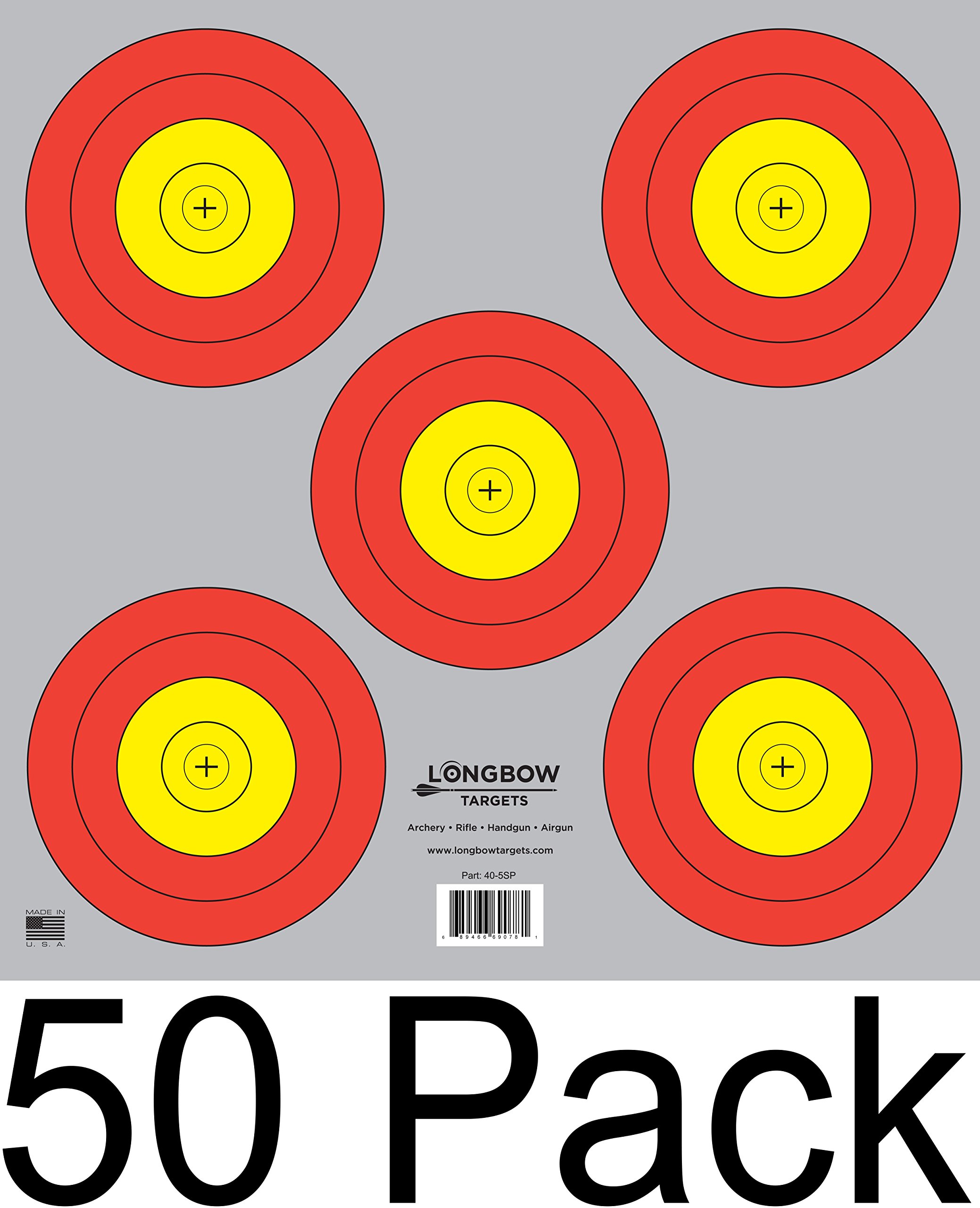 Archery 5 SPOT & 3 SPOT Vegas Targets by Longbow 8, 20, 50 & 200 Packs ...