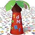 Amazon.com: Peryiter Felt Coconut Tree Fabric Letter Props Freestanding ...