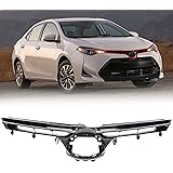 Amazon.com: ECOTRIC Front Bumper Upper Hood Grille Compatible with 2017 ...