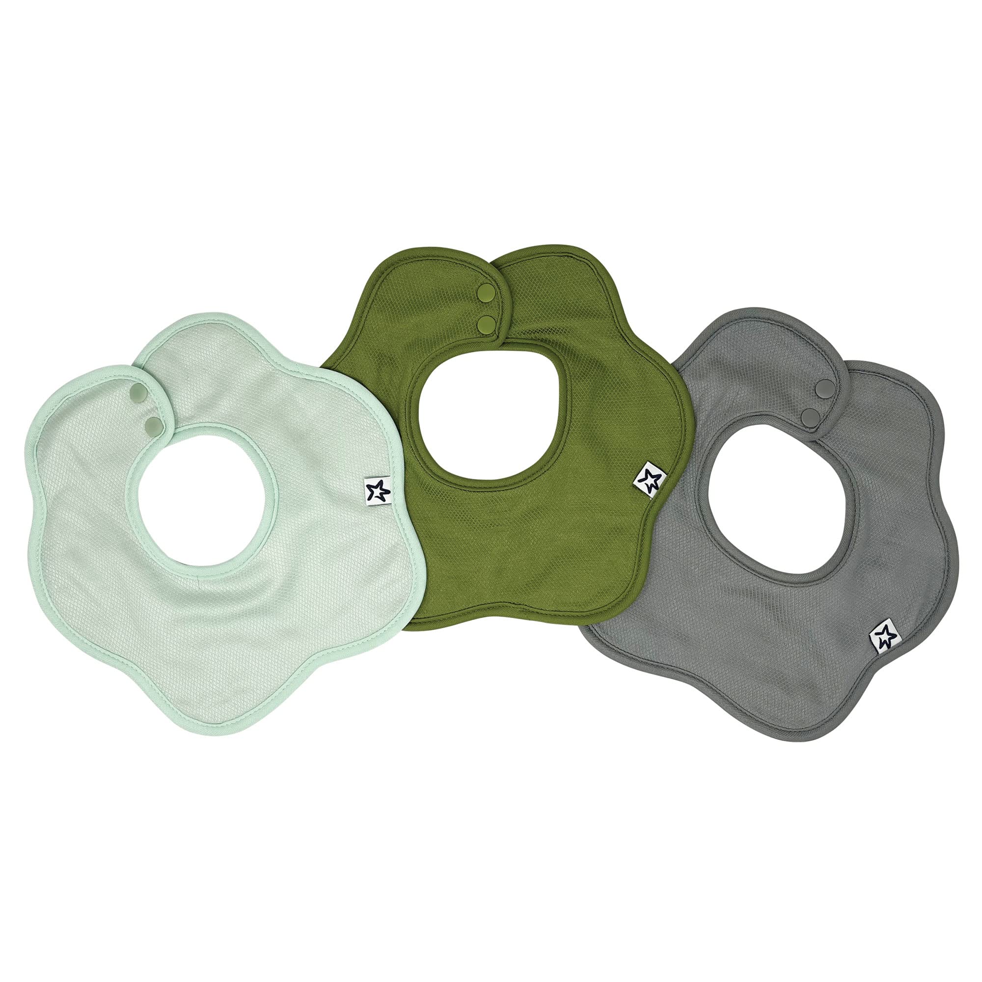 Tiny Twinkle Roundabout Drool Bibs 3 Pack - 360 Rotating Waterproof and ...