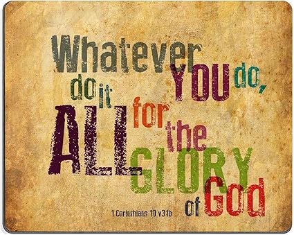 Christian Bible Verse Mouse Pad, Whatever You do,do it All for the ...