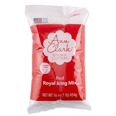 Ann Clark Cookie Cutters Red Royal Icing Mix, bola Chile | Ubuy