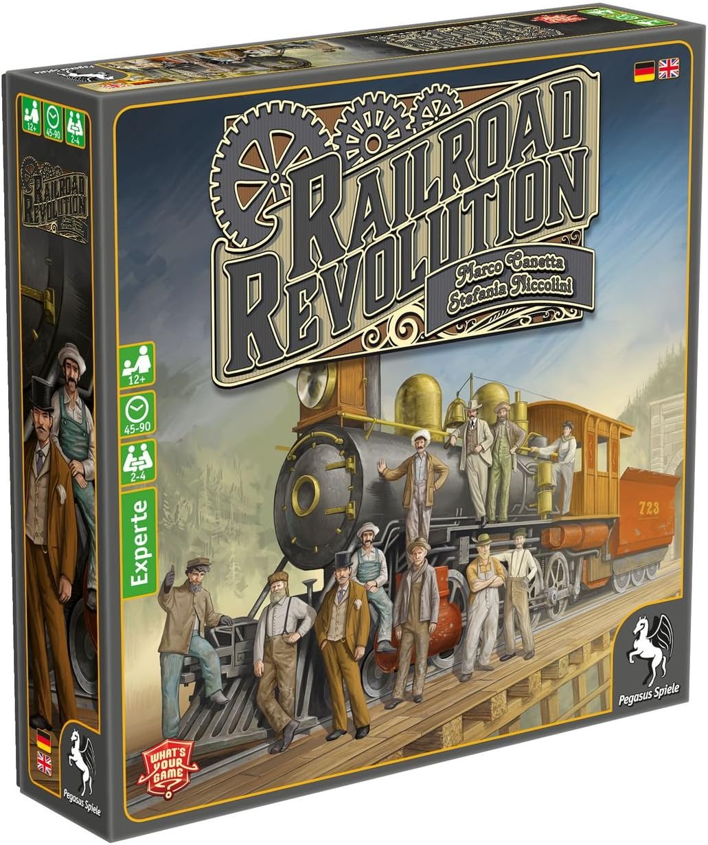 Pegasus Spiele 56020G Railroad Revolution Board Game: Amazon.co.uk ...