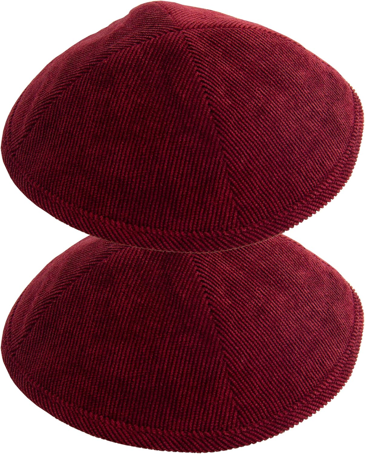 HolYudaica Pack of 2-Pcs - Hq Corduroy Kippah for Men & Boys, Yamaka ...