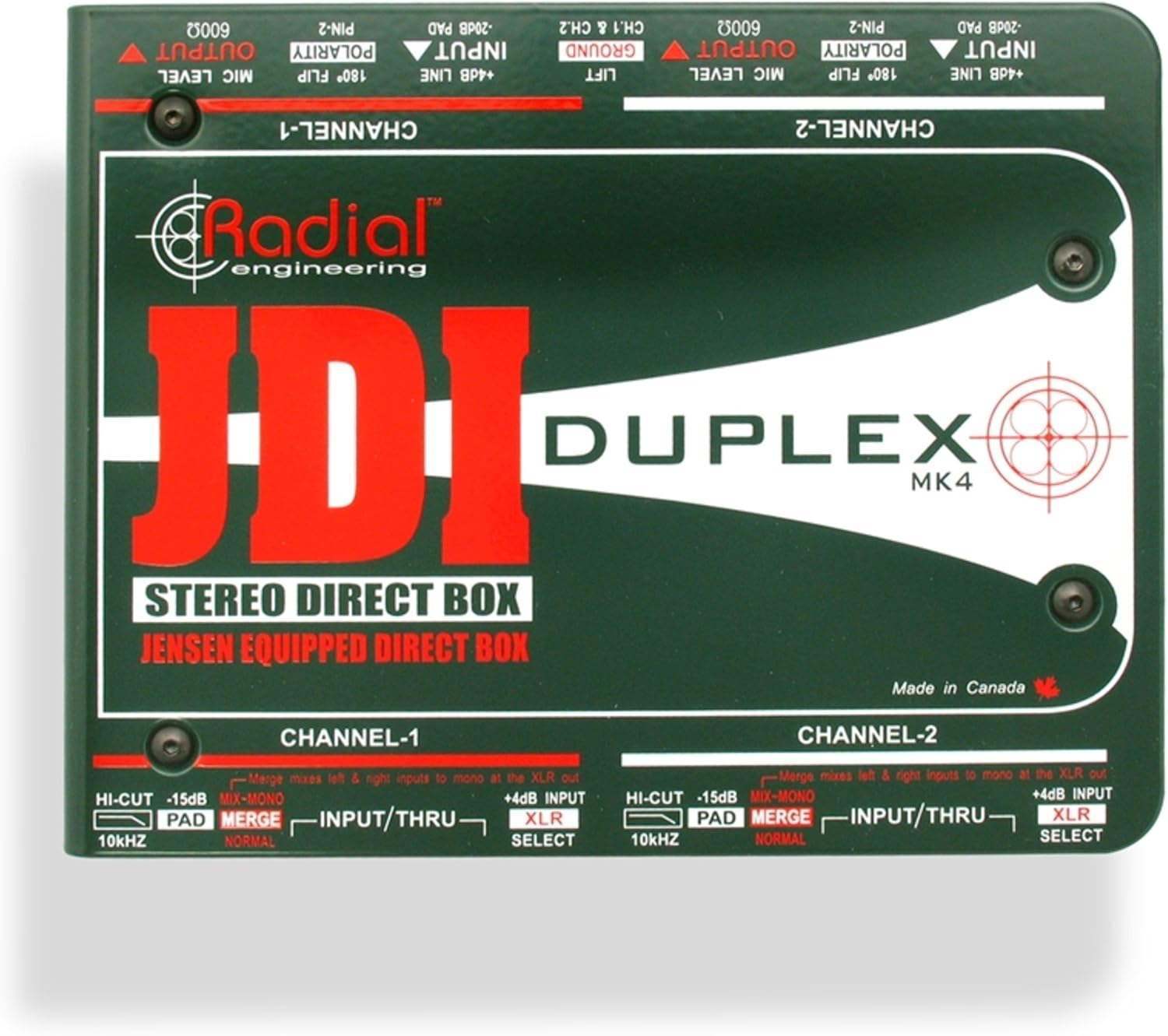 Radial JDI Duplex mk4 Stereo Direct Box: Amazon.ca: Musical Instruments ...