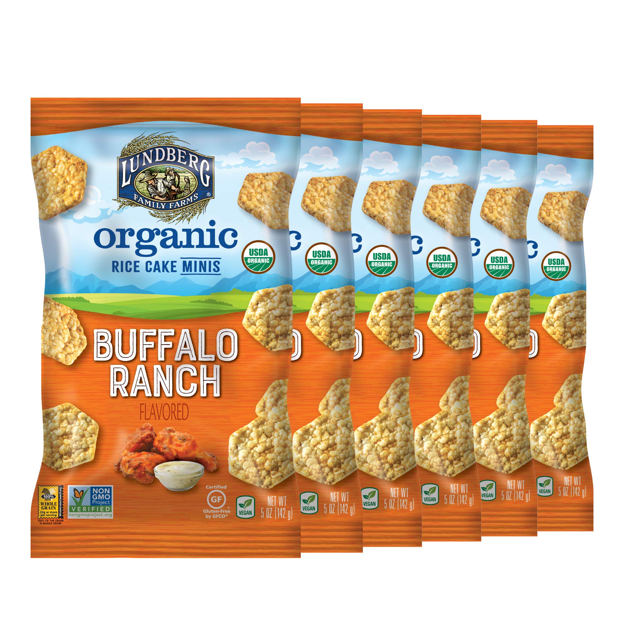 Buy Lundberg Rice Cake Minis, Buffalo Ranch, 6-Pack – Regenerative ...