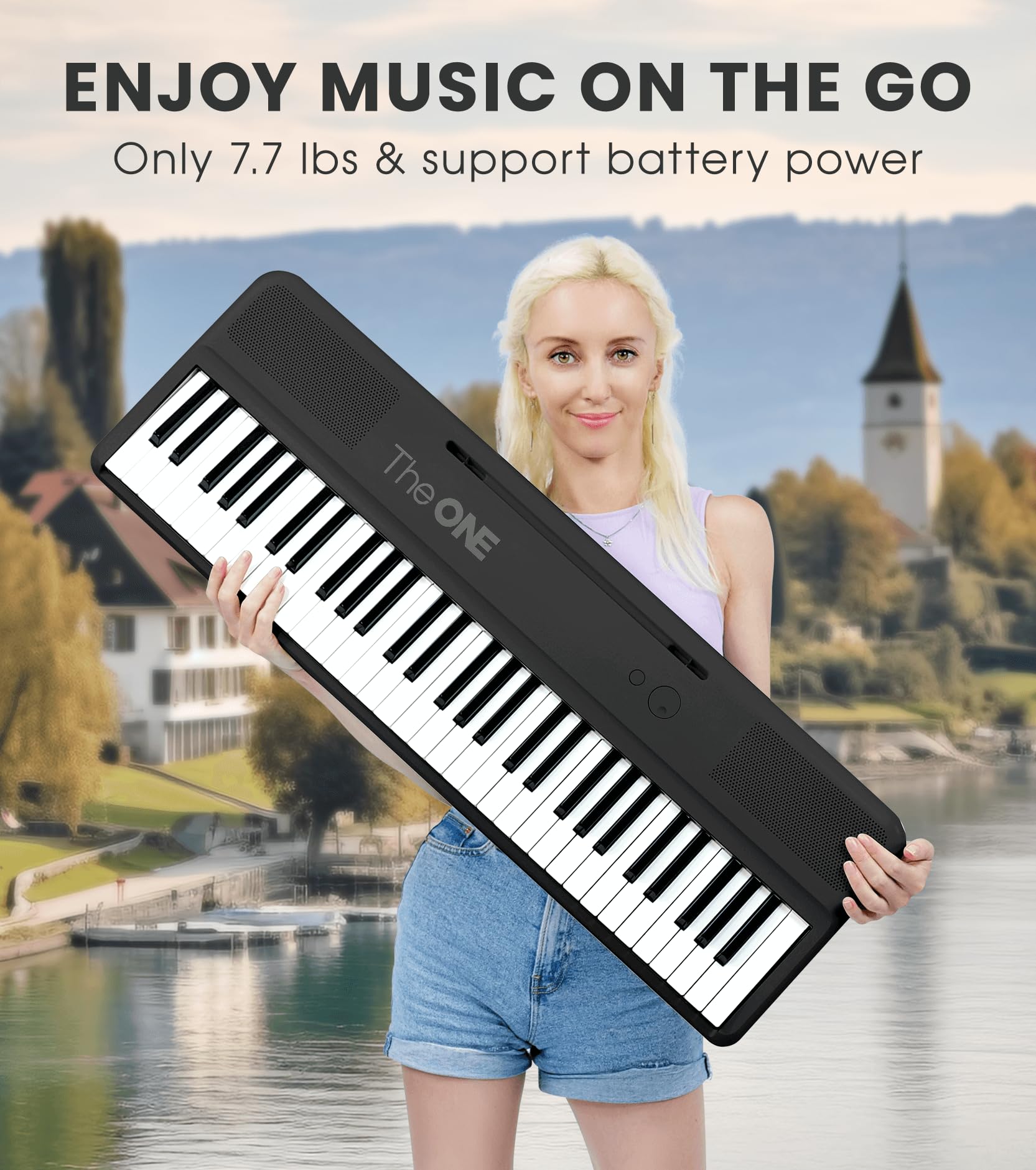 Mua Smart Keyboard COLOR 61 Lighted Keys Piano Keyboard, Electric Piano ...