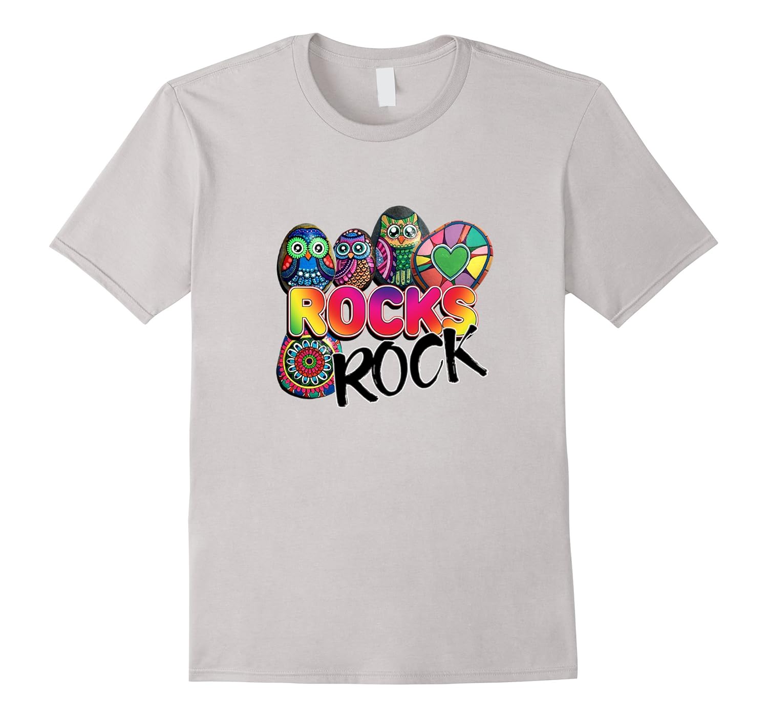 Rocks Rock Painting Painted Art Stone Hobby T-Shirt-4LVS
