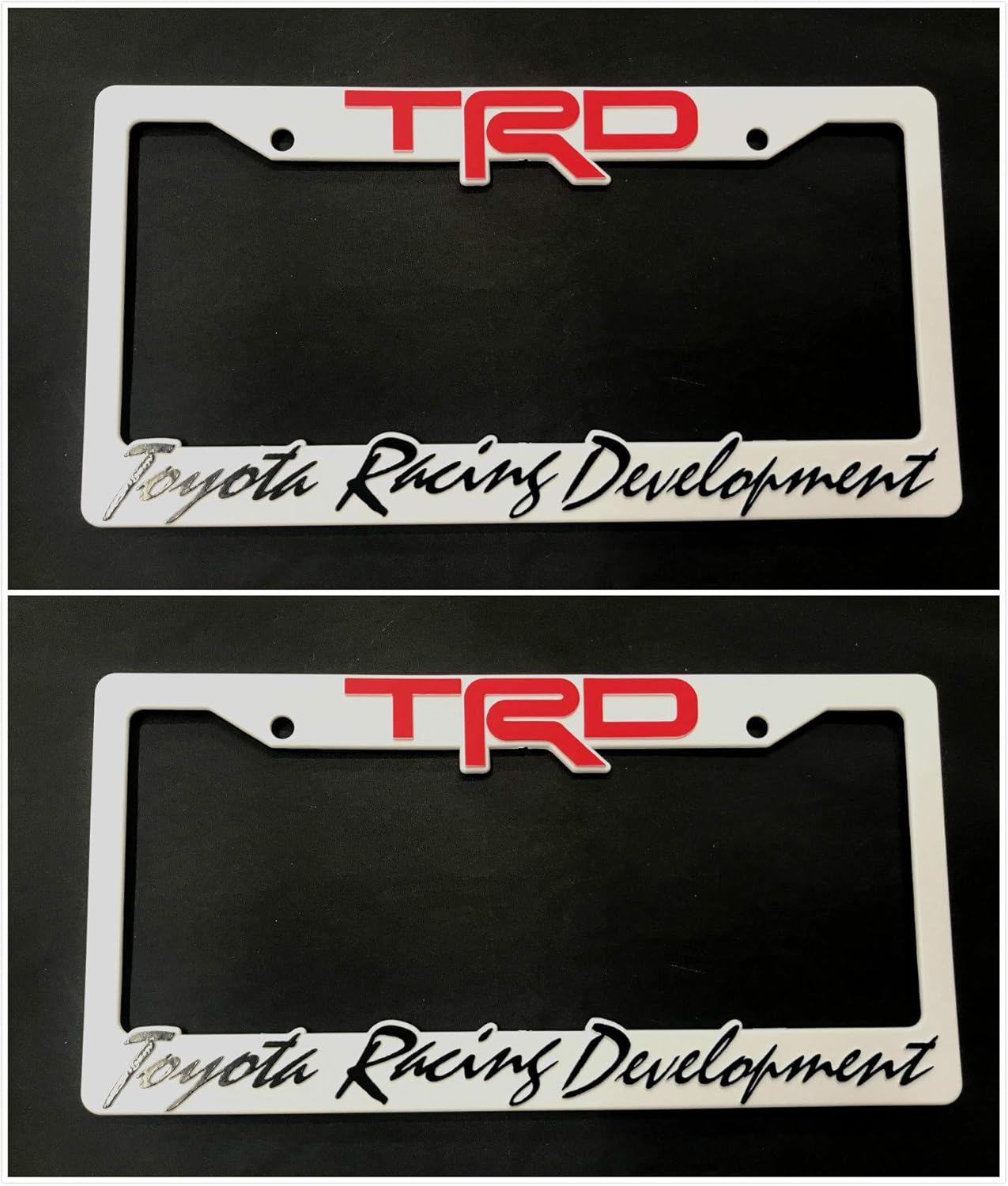 Xitek TF-TRD-WRB 3D Emblem TRD Sport Racing Development License Plate ...