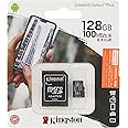 Amazon.com: Kingston 128GB microSDXC Canvas Select Plus 100MB/s Read A1 Class 10 UHS-I Memory ...