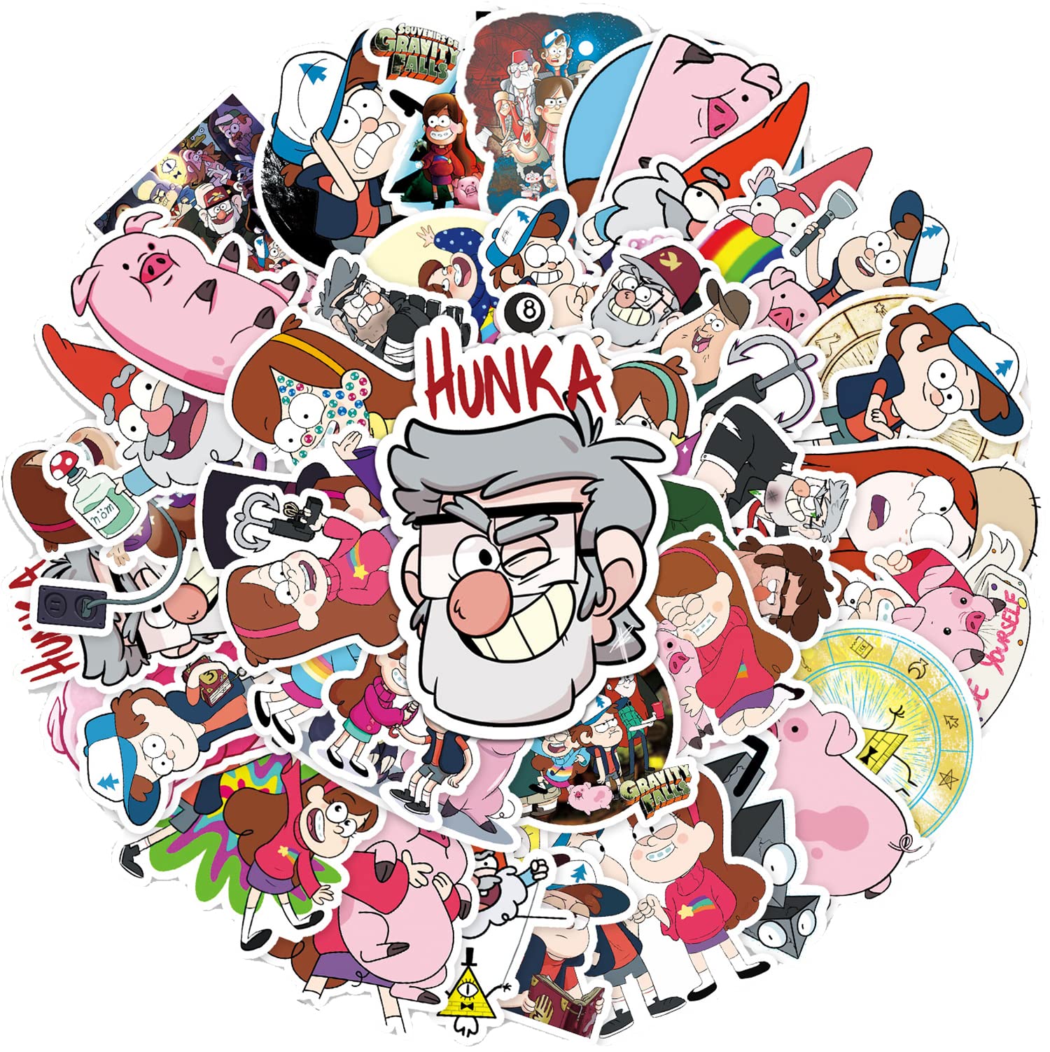 Mua Gravity Falls Stickers 50 Pack PVC Waterproof Stickers Bulk Gravity ...